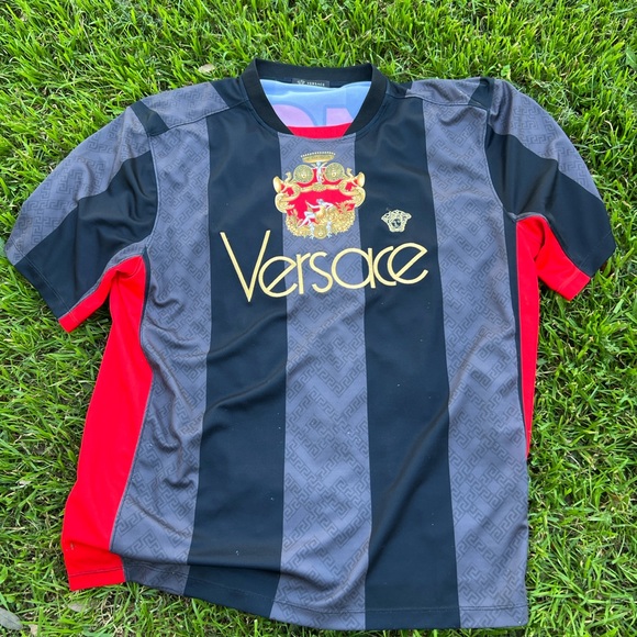 Versace | Shirts | Mens Versace Soccer Jersey | Poshmark